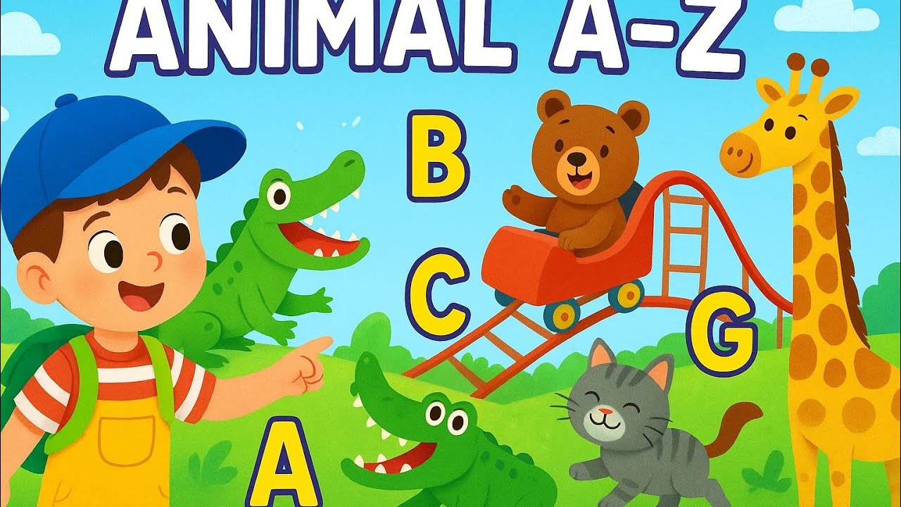 🐊🐻 Animal ABC Song | A to Z Animal Alphabet Rhyme for Children 🎶 - YouTube