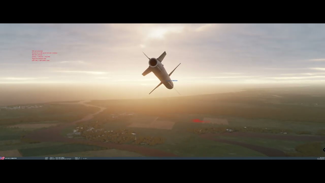 DCS-F18C-A/G-反輻射導彈(AGM-88C-HARM)-SP攻擊模式-FOV[RAID/前紅外線視場按鈕選擇目標] - YouTube