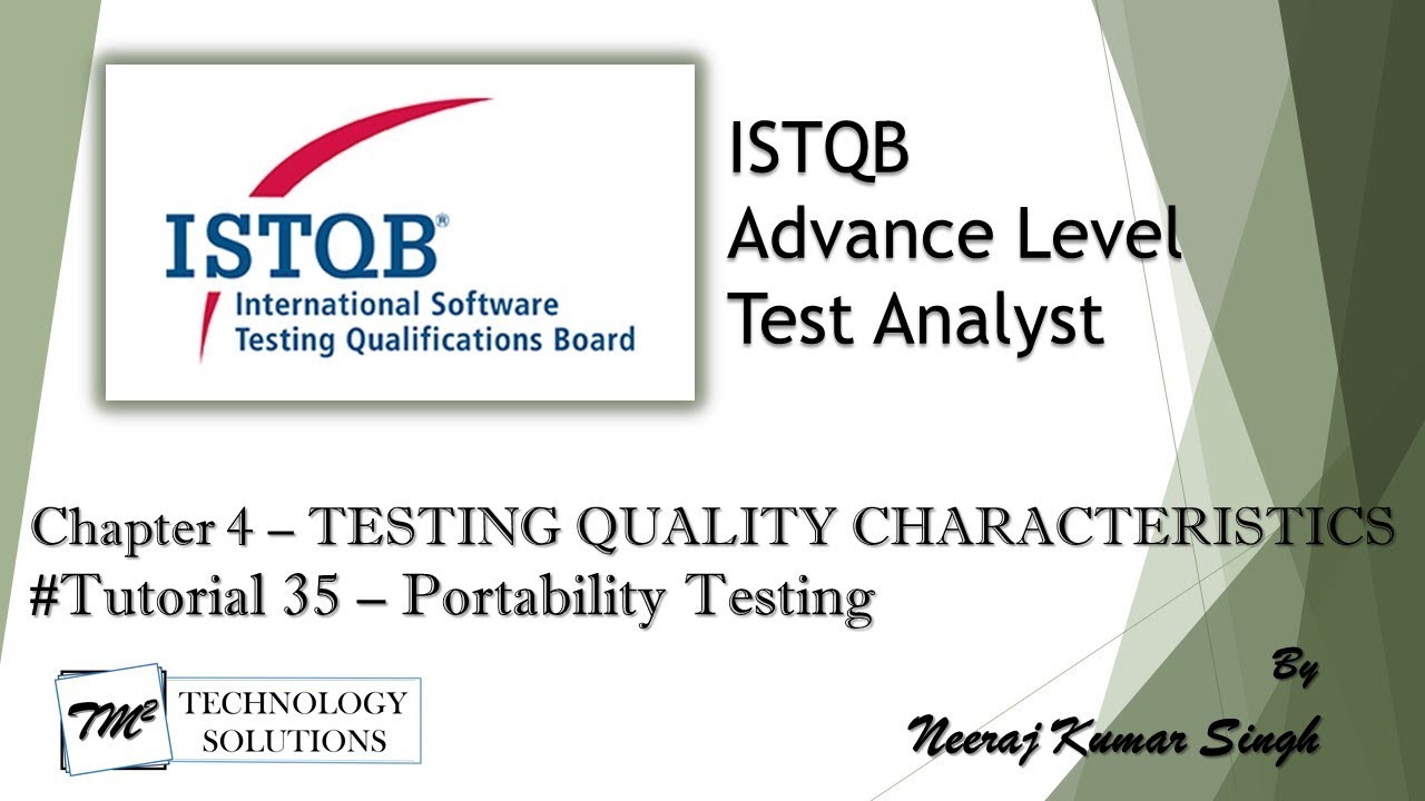 ISTQB Advance Test Analyst | 4.2.6 Portability Testing | ISTQB ...