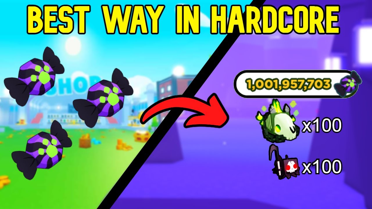 BEST METHOD TO GET CANDY FAST IN HARDCORE | PET SIMULATOR X HALLOWEEN ...