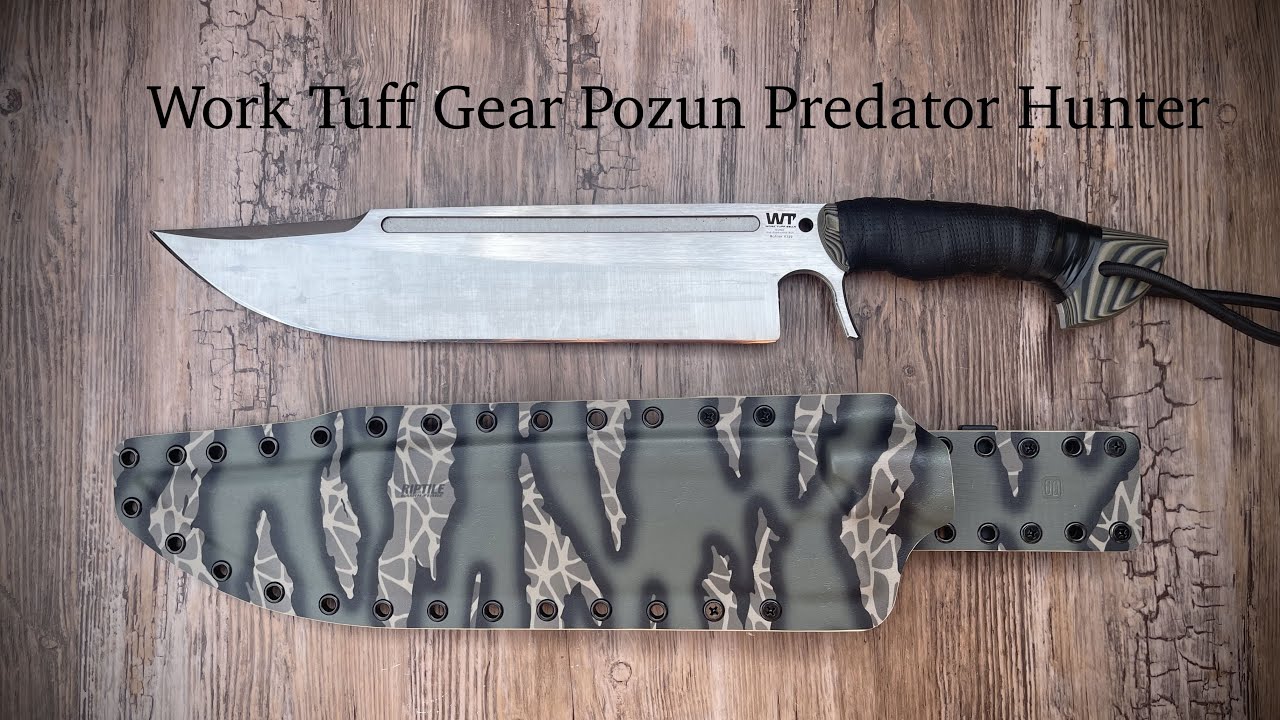 Work Tuff Gear Puzon Predator Hunter Kydex Sheath - YouTube