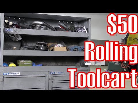 Build a rolling tool cart for $50! - YouTube