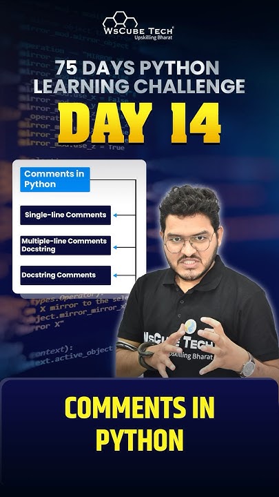 Comments in PYTHON - Explained (14/75Days 🔥) | All Videos Are here👉 #PythonLearningChallenge ...