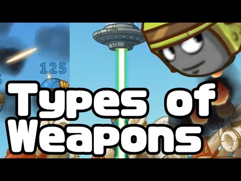 Types of Weapons in Warlings 2 total Armageddon - YouTube