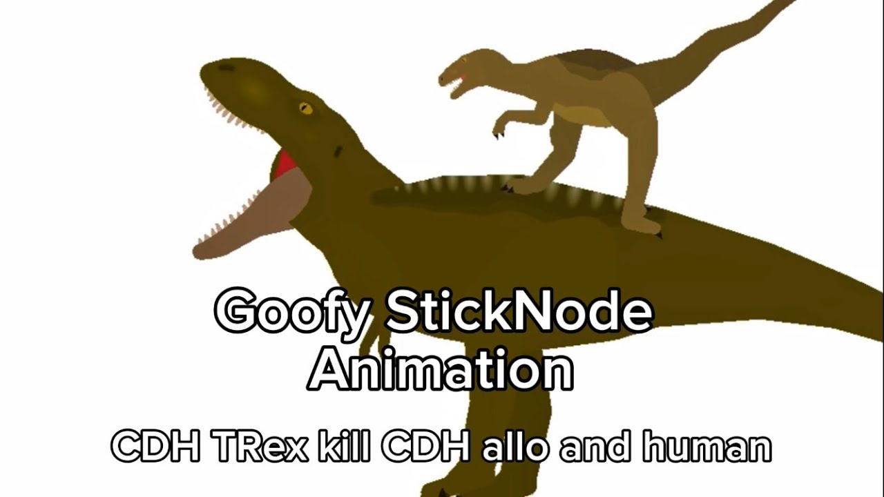 CDH T Rex kills and eats a Human but a Raptor is attacking! - Goofy ...