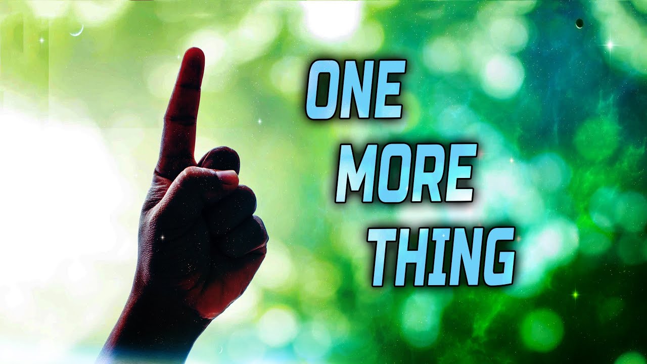 "One More Thing"… - YouTube