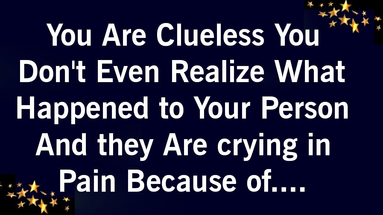 YOU ARE CLUELESS YOU DONT EVEN REALIZE WHAT HAPPENED TO YOUR PERSON AND ...