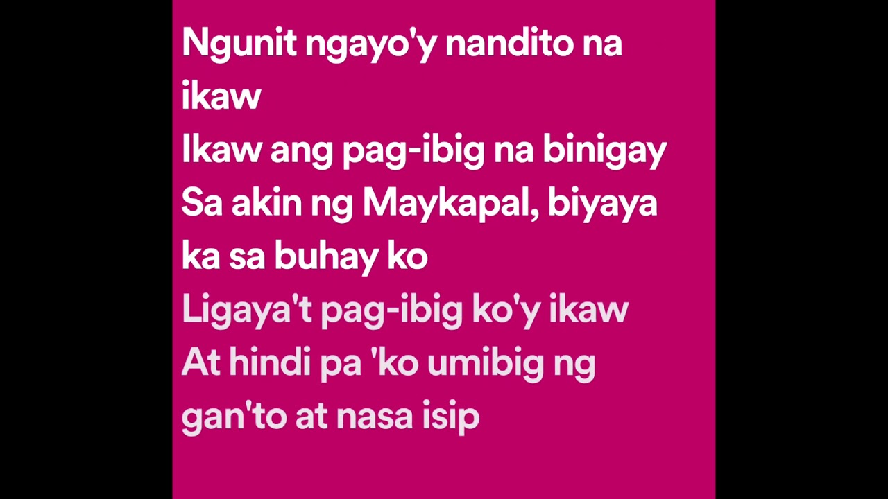 Yeng Constantino - Ikaw (Lyrics) - YouTube
