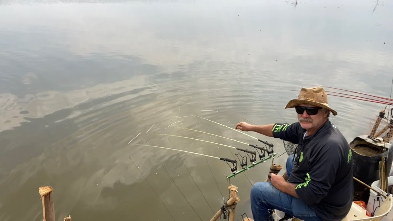 Pescaria com as varas que O TILAPEIRO vai produzir (pesca sem isca ...