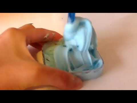 DIY slime with toothpaste, glue, and baking soda 🌺♥️ - YouTube