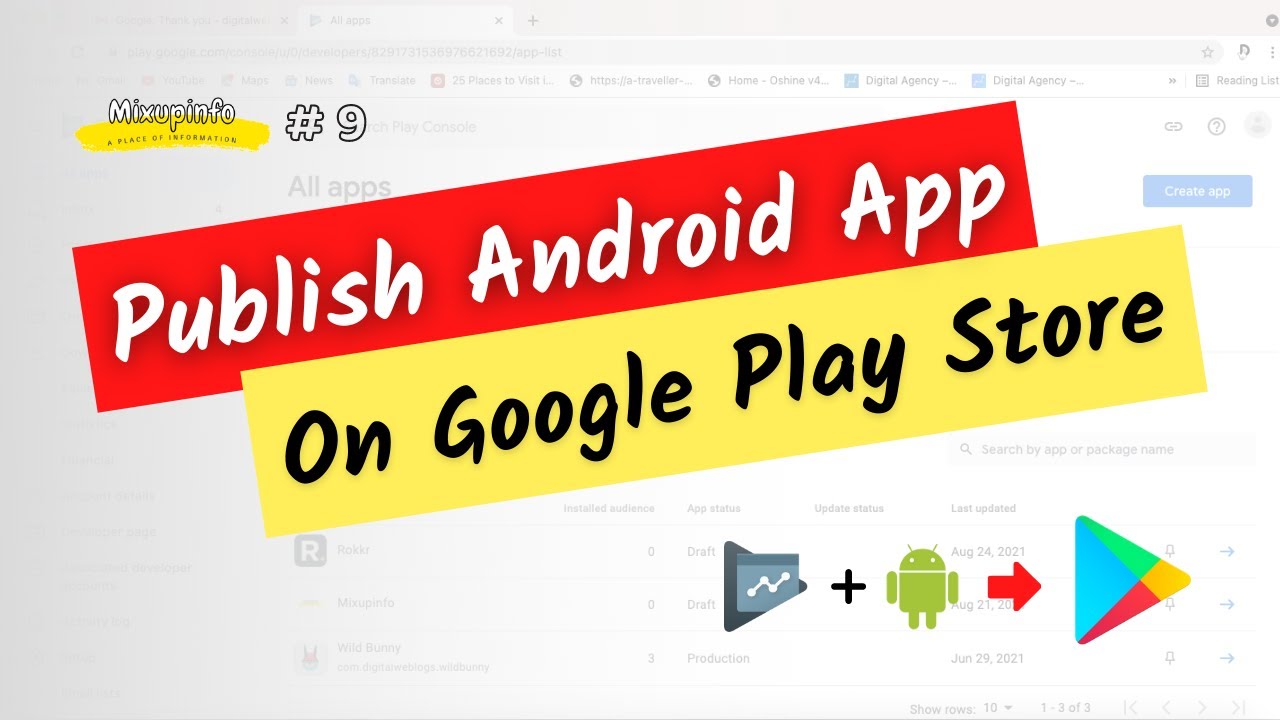 Publish Android App On Google Play Store || A complete guide by ...