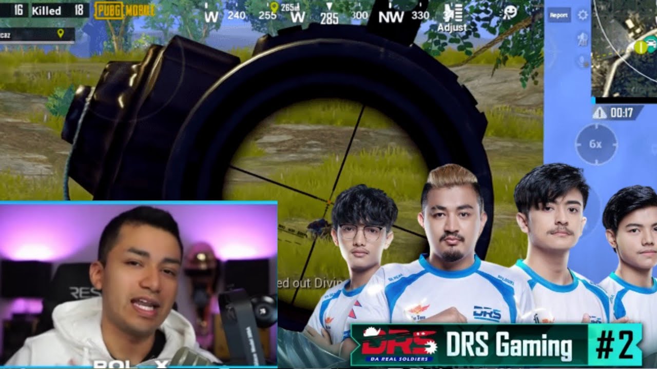 ROLLEXXX REACTION tO DRS DELTA GAME PLAY IN PMGC | PUBG MOBILE - YouTube