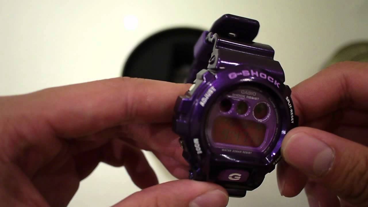G Shock DW6900CC-6ER (Metallic Purple) - YouTube