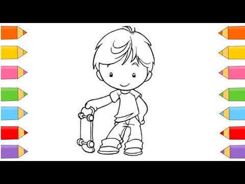 How to draw a boy easy step by step | easy boy drawing tutorial ...