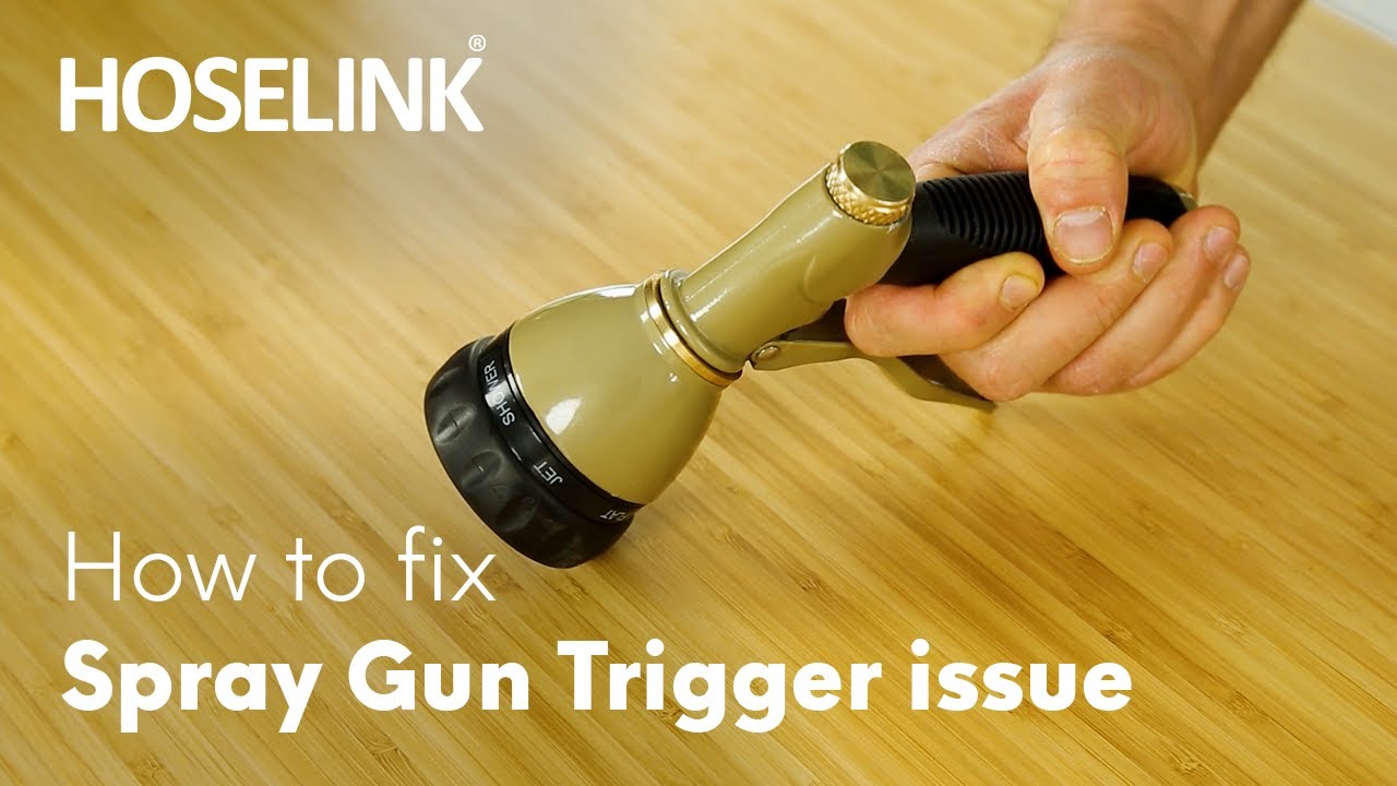 How to fix spray gun trigger problems - Hoselink 7-Function Spray Gun ...