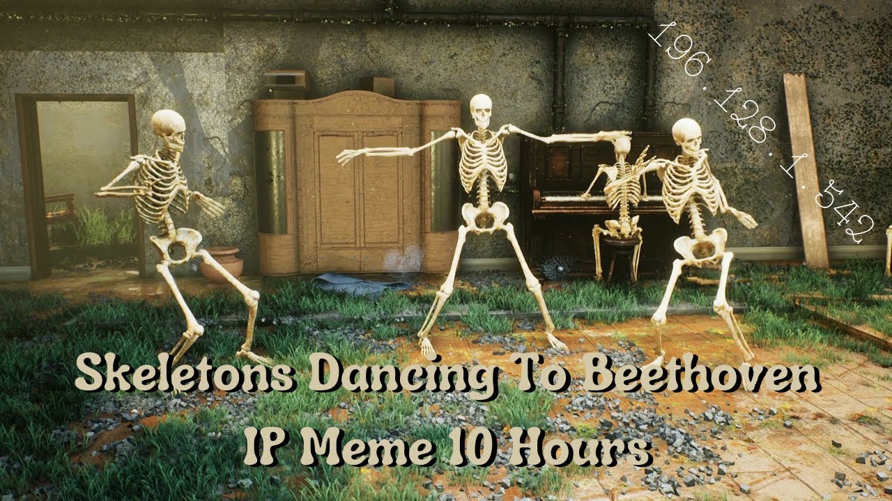 Skeletons Dancing To Beethoven IP Meme 10 Hours - YouTube
