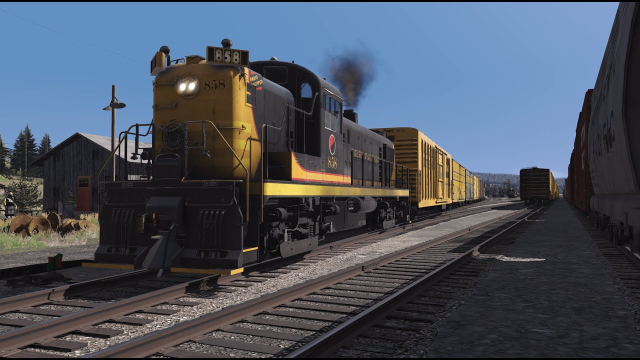 Trainz 2022 BN operations on the Cascade Division - YouTube