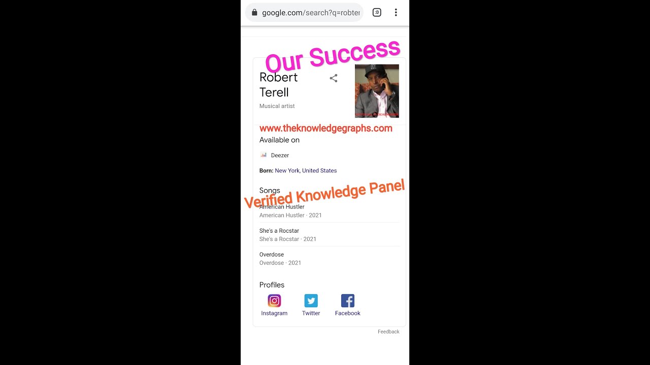 Google Knowledge Panel Service Review from our Client - Theknowledgegraphs - YouTube