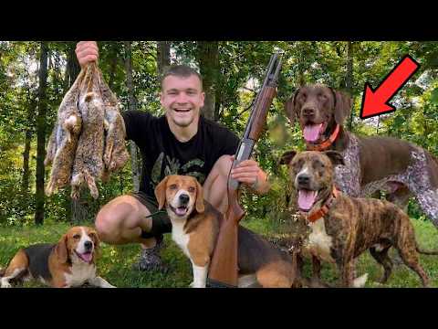 Eating Only What I Catch with My Hunting Dogs!