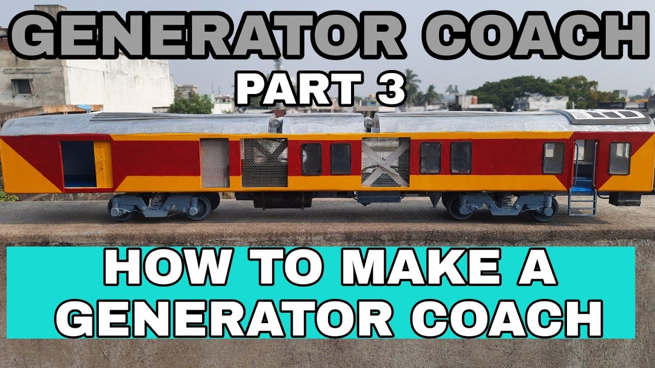 How to make a luggage brake and Generator car coach|How to make a train ...
