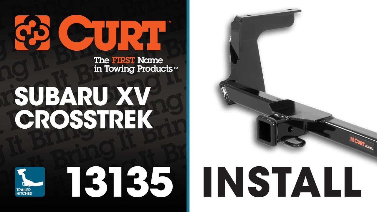 Trailer Hitch Install: CURT 13135 on a Subaru XV Crosstrek - YouTube