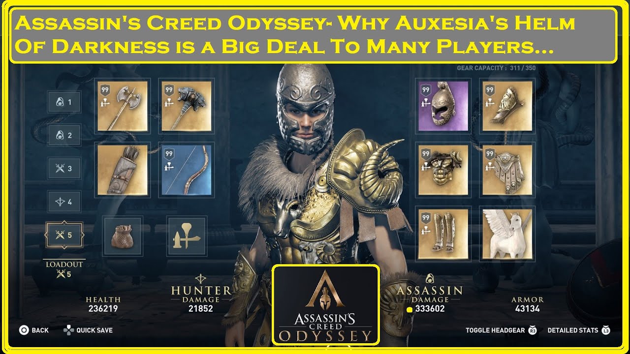 Assassin's Creed Odyssey - Why Auxesia's Helm is a BIG Deal... - YouTube