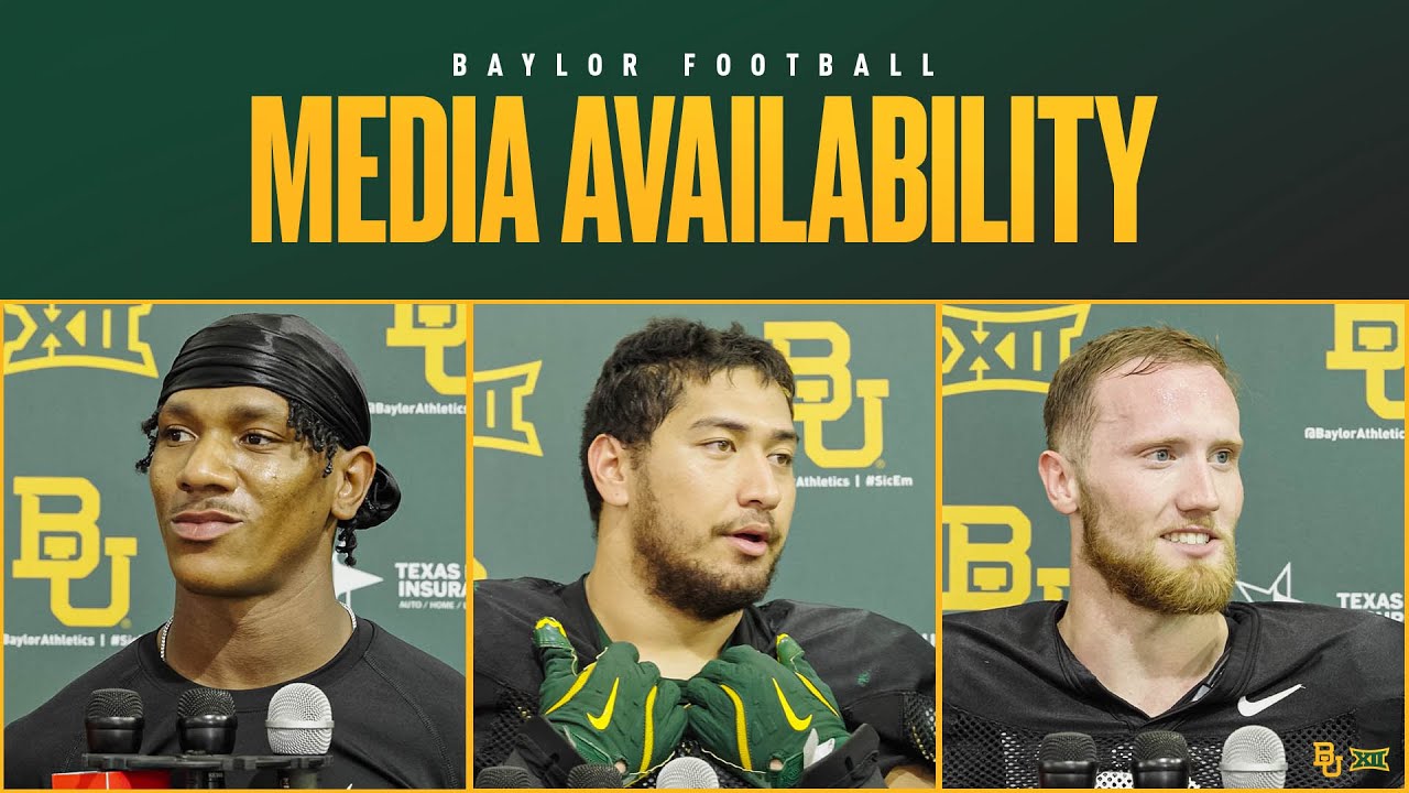 Baylor Football: Matt Jones, Dequan Finn and Treven Ma'ae Media ...