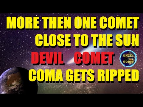 SUN HITS DEVIL COMET AND RIPPED ITS COMA AS ANOTHER COMET DIVES AT SUN ...