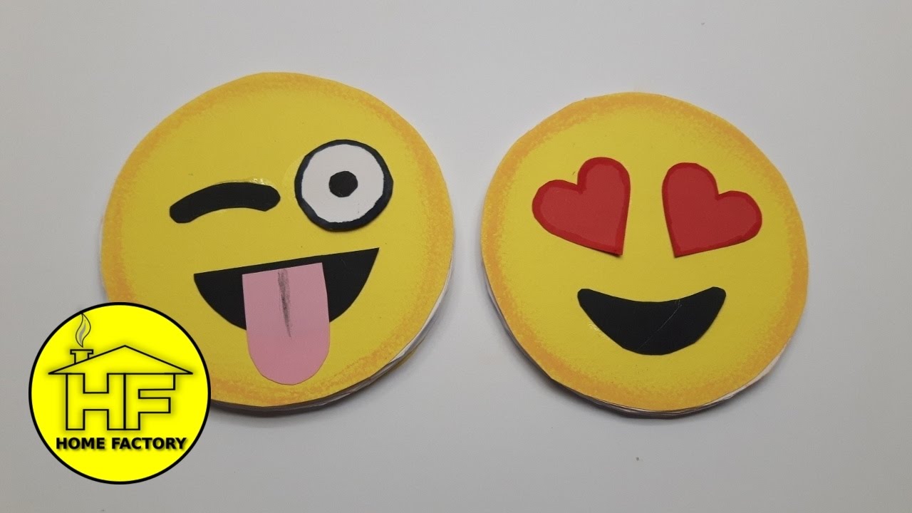 Emoji DIY - EMOJI NOTEBOOK - easy! - YouTube