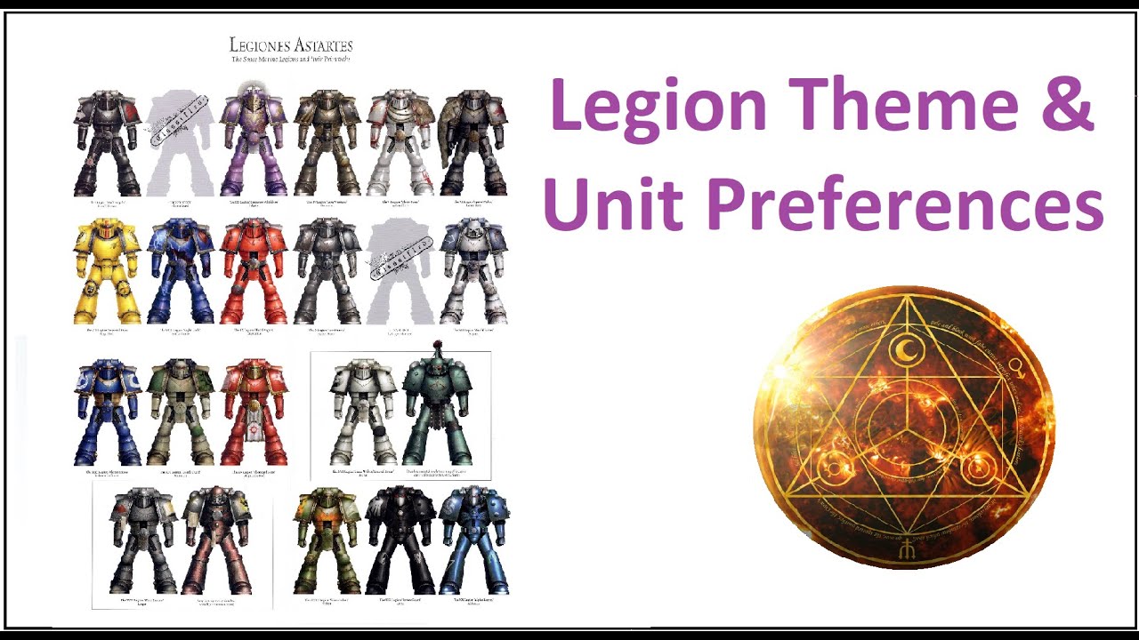Legion Theme & Unit Preferences - 18 Legions in 46 Minutes - YouTube