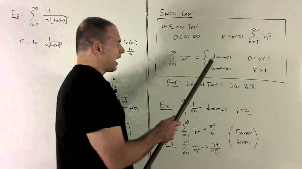 The Integral Test for Series 1b - More Examples/ p-Series - YouTube