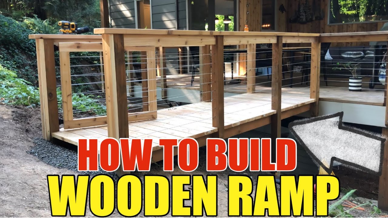How To Build A Wooden Access Ramp & Connect It To Wooden Porch So That ...