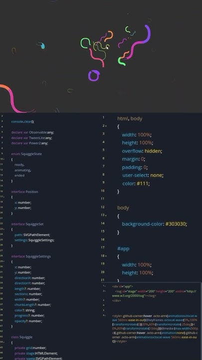 Colorful Mouse Hover Squiggles Css🔥 Jsfeed Youtube