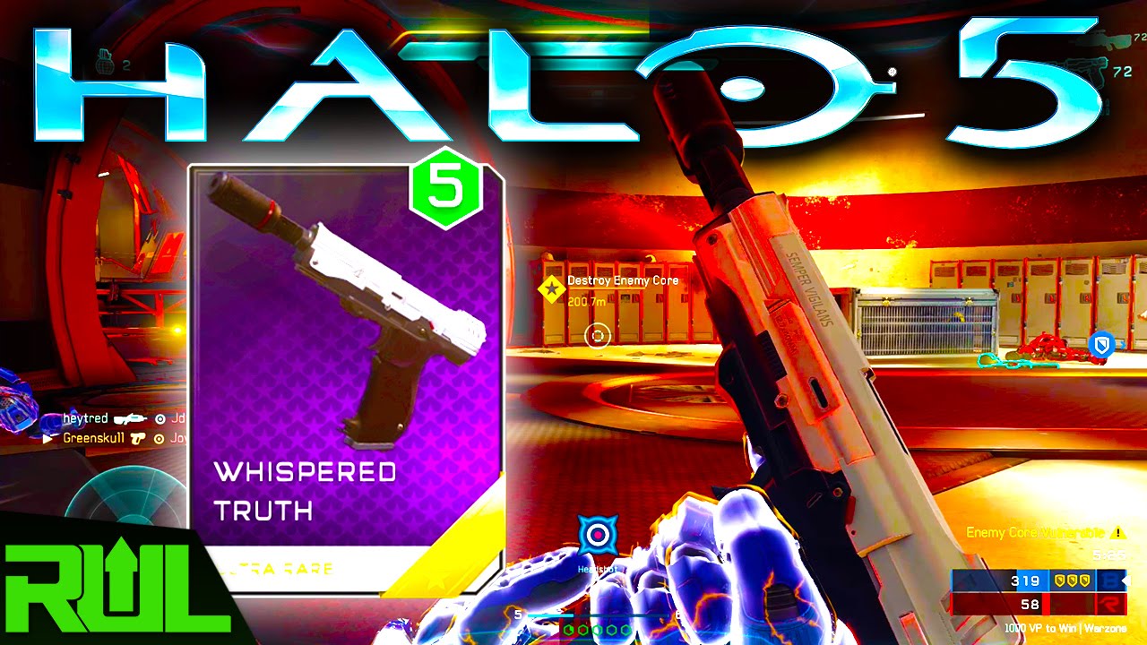 HALO 5 | WHISPERED TRUTH MYTHIC PISTOL BUFFED (Halo 5 Guardians) - YouTube