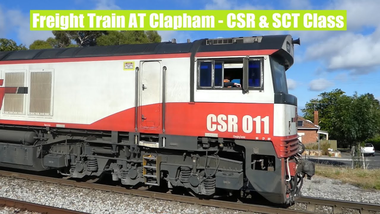 Freight Train At Clapham - CSR & SCT Class - YouTube