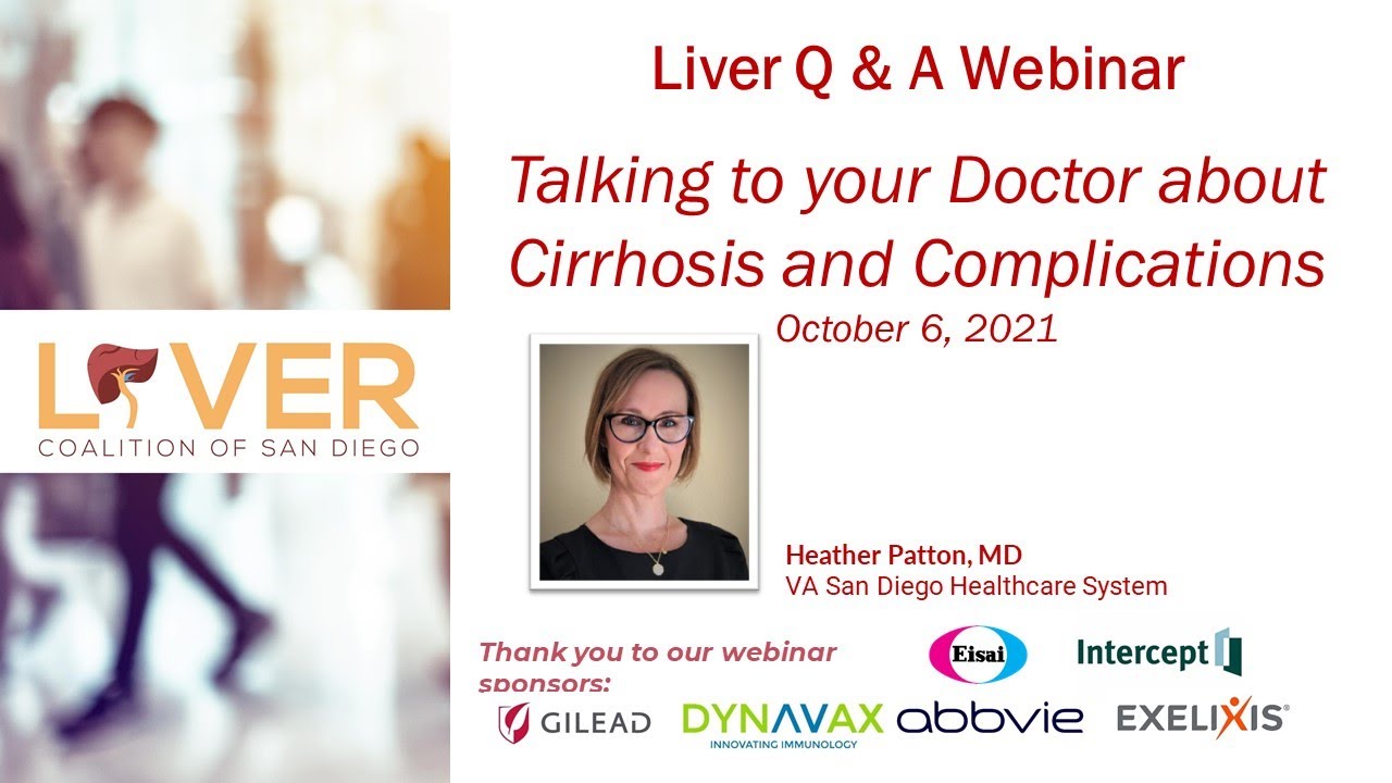 Liver Q & A Webinar with Heather Patton, MD: Talking to your Doctor ...