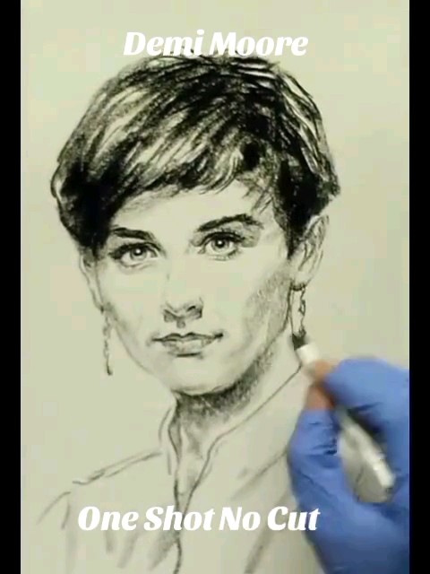 How to draw Demi Moore #howtodraw #demimoore #ghost - YouTube