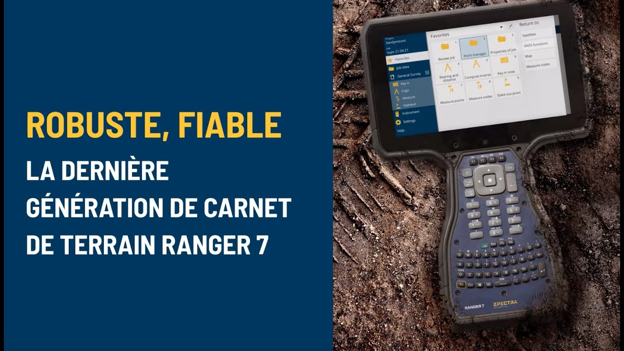 Spectra Geospatial Carnet de Terrain Ranger 7 - YouTube