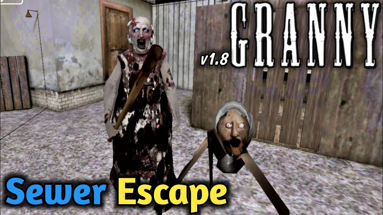 Granny Changer Mode | Sewer Escape Full Gameplay | Granny's face ...