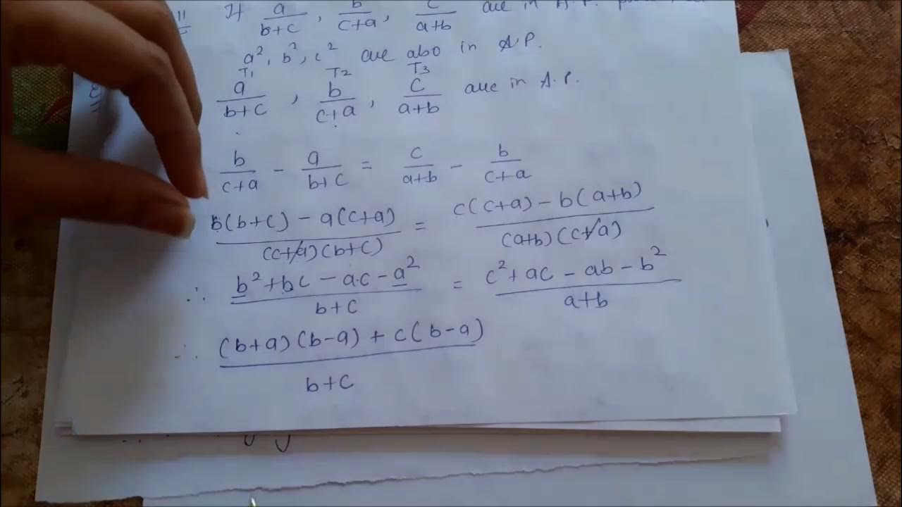 Arithmetic Progression | Example 11 - YouTube