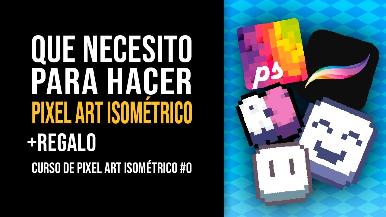 Como EMPEZAR a hacer PIXEL ART ISOMETRICO + REGALO | Curso de Pixel Art ...