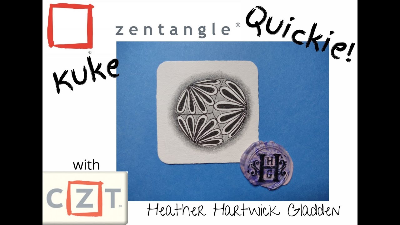 Zentangle® Quickie: Kuke - YouTube