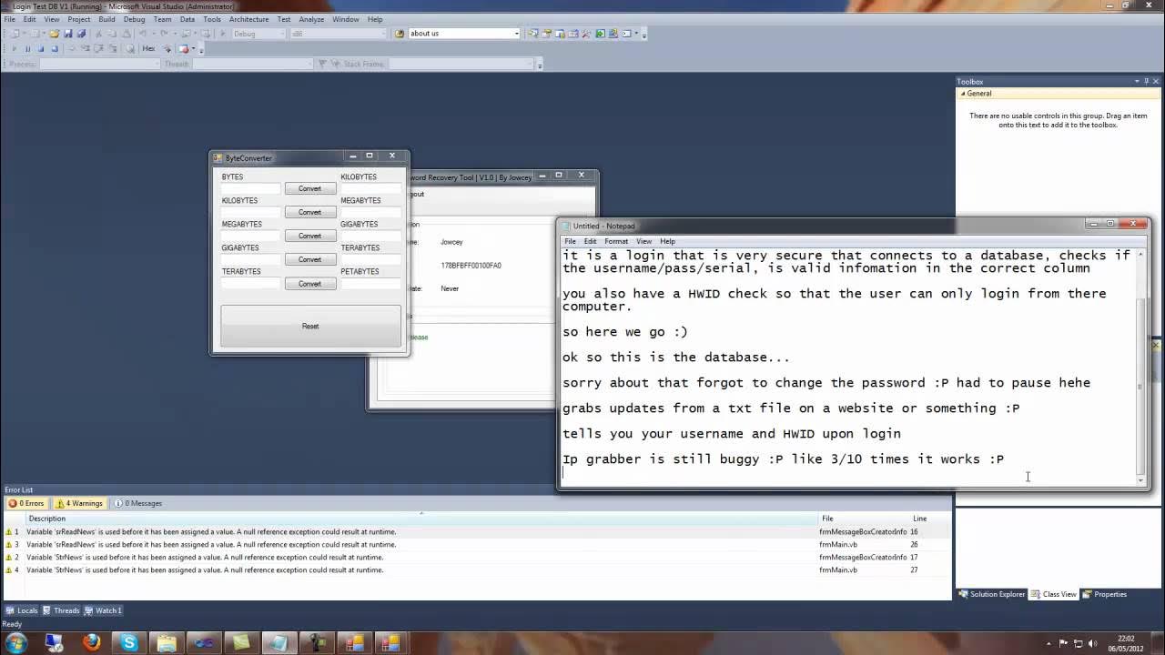 AM Applications | VB.NET Database Login Using MS Access and HWID Authentication | Very Secure ...