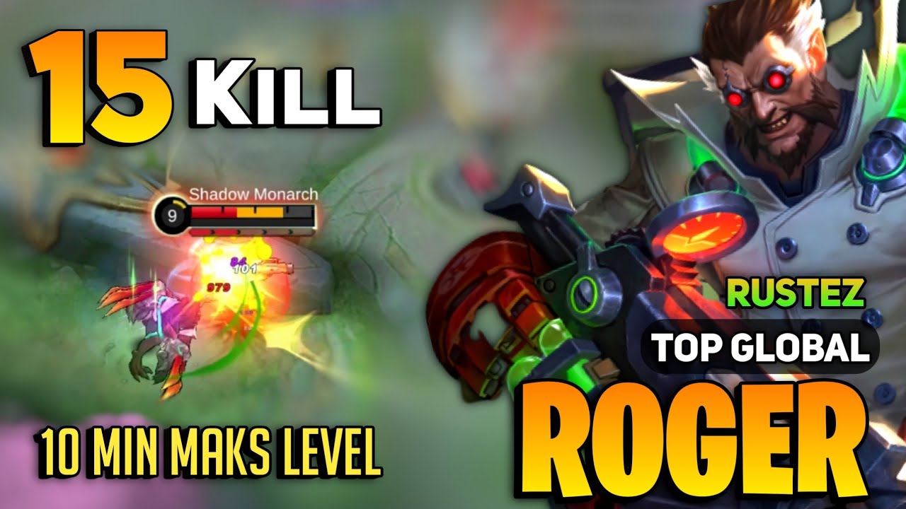 10 Min Maks Lvl! Roger Jungle Build [ Roger Best Build Top Global ] By ...
