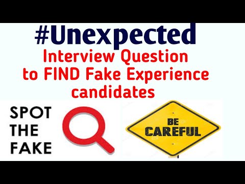 🤷‍♂️👩‍💻Unexpected Interview Question to find Fake Experience candidates ...