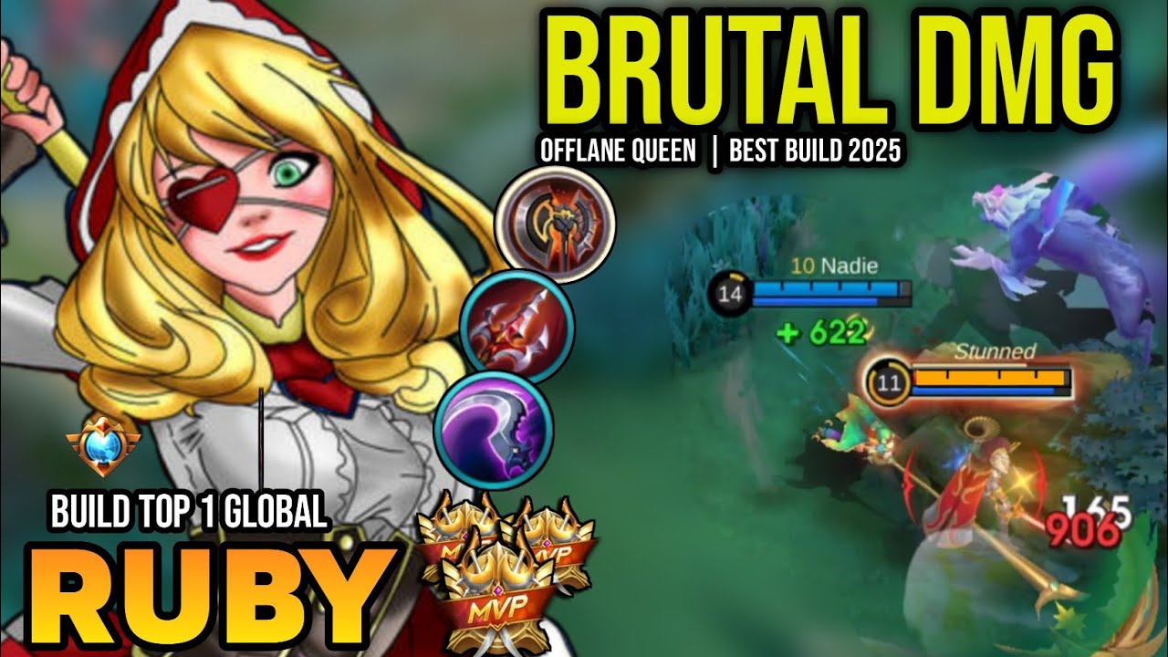 RUBY BEST BUILD 2025 | BUILD TOP 1 GLOBAL RUBY GAMEPLAY | MOBILE ...