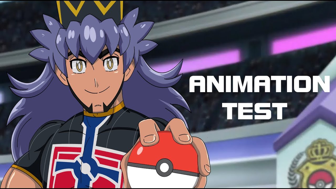 POKEMON FAN ANIMATION TEST - CHAMPION LEON BALL THROW - YouTube