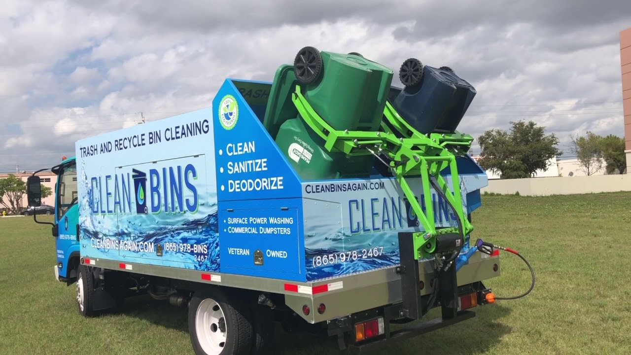 Trash Can Cleaning Systems - YouTube