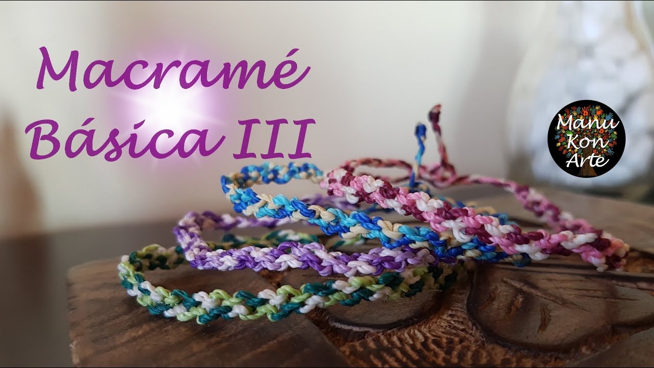DIY Tutorial Macrame Básica III - YouTube
