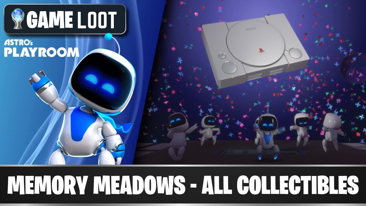 Astro's Playroom - Every COLLECTIBLE In MEMORY MEADOWS - YouTube